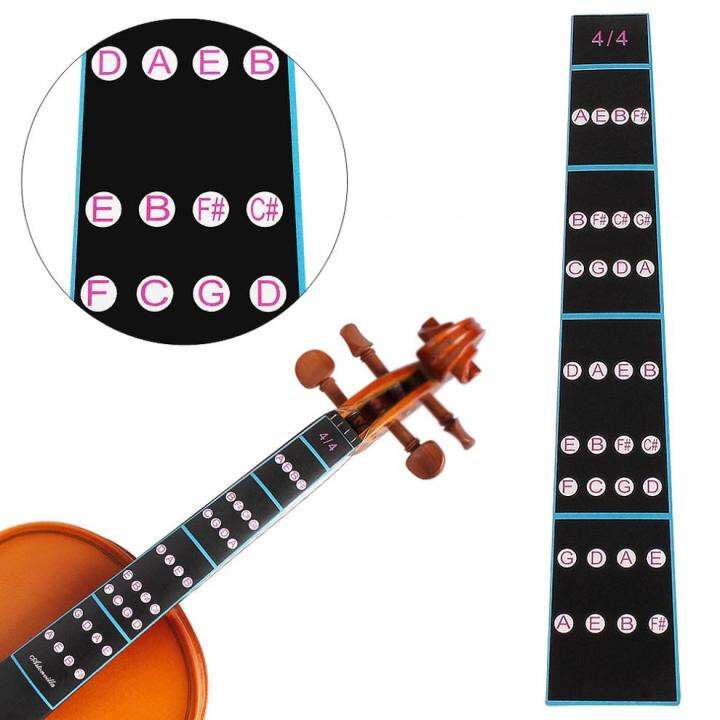 4/4 Violin Fingerboard Sticker Fretboard Note Label Fingering Chart ...