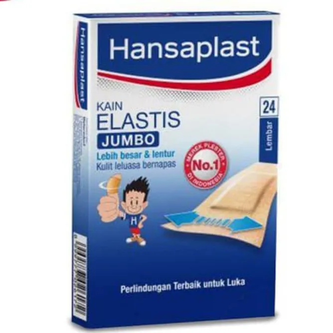 Hansaplast Kain Elastis Jumbo 1box isi 50lembar | Lazada Indonesia