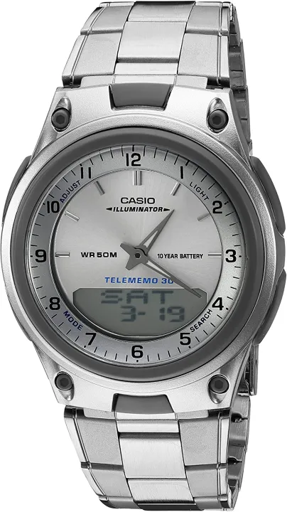 Casio Men's AW80D-7A Sports Chronograph Alarm 10-Year Battery Databank ...