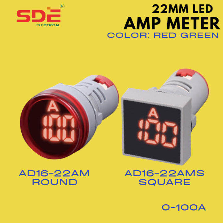 SDE AMMETER (22MM DIAMETER) | Lazada PH