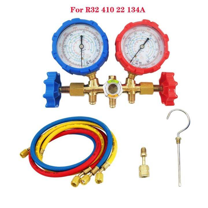 NEW Refrigerant Manifold Gauge Air Condition Refrigeration Charging ...