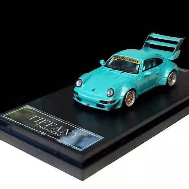 Time Micro 1/64 Model Car Porsche RWB 993 Wide Body High Wing Alloy ...