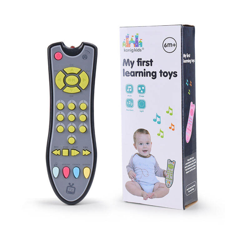 Baby TV Remote Control Kids Musical Early Educational Toys Simulation ...