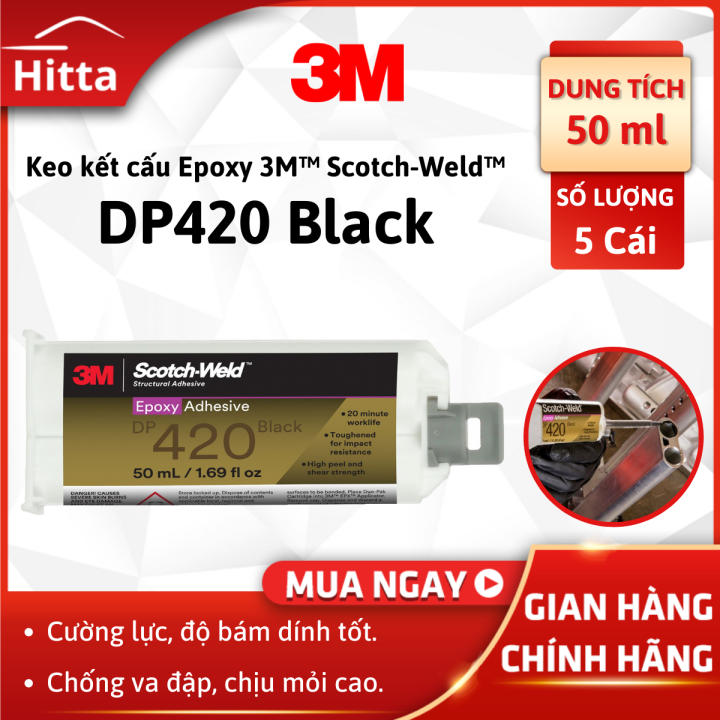 Keo Epoxy 3M Scotch-Weld DP420 Black 50ml số lượng 5, keo dán đa năng ...