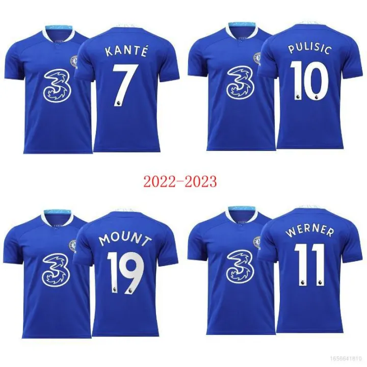 FX 2022-2023 Chelsea Home Football Jersey Tshirt Tops Kante Pulisic Mount Werner Soccer Jersey ...