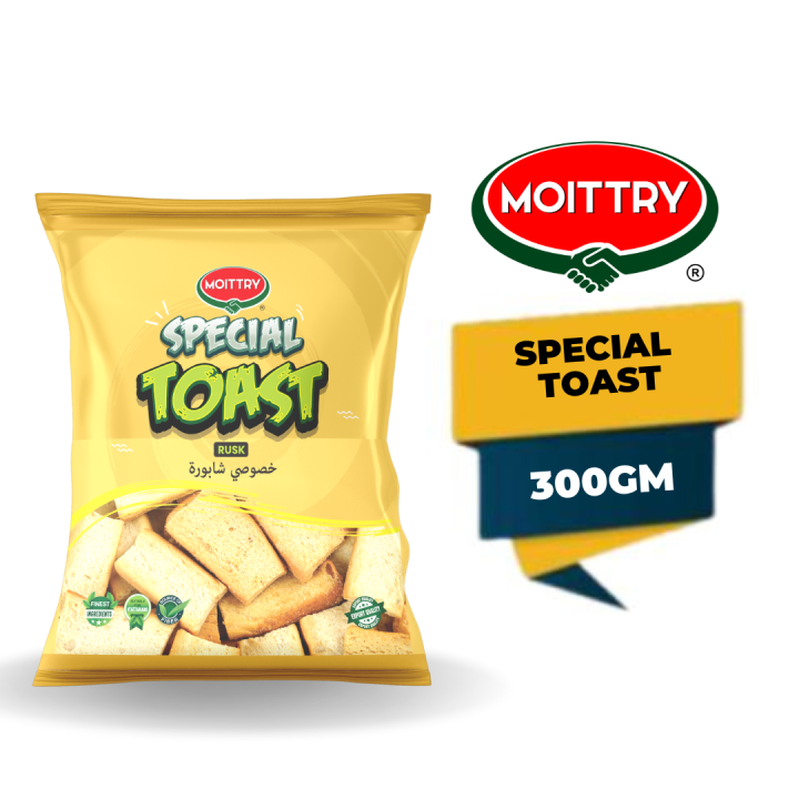 MOITTRY SPECIAL TOAST 300 GM (100% HALAL, HIGH IN FIBER, 100% ...