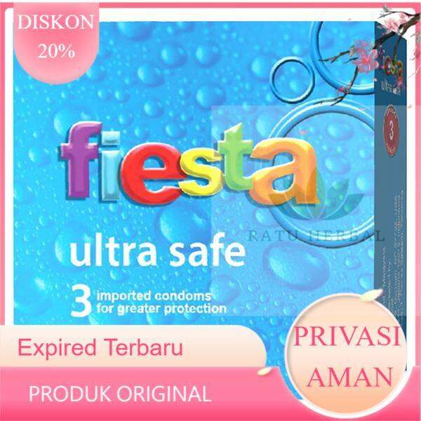 FIESTA ULTRA SAFE ISI 3'S KONDOM PRIA PRIVASI AMAN | Lazada Indonesia