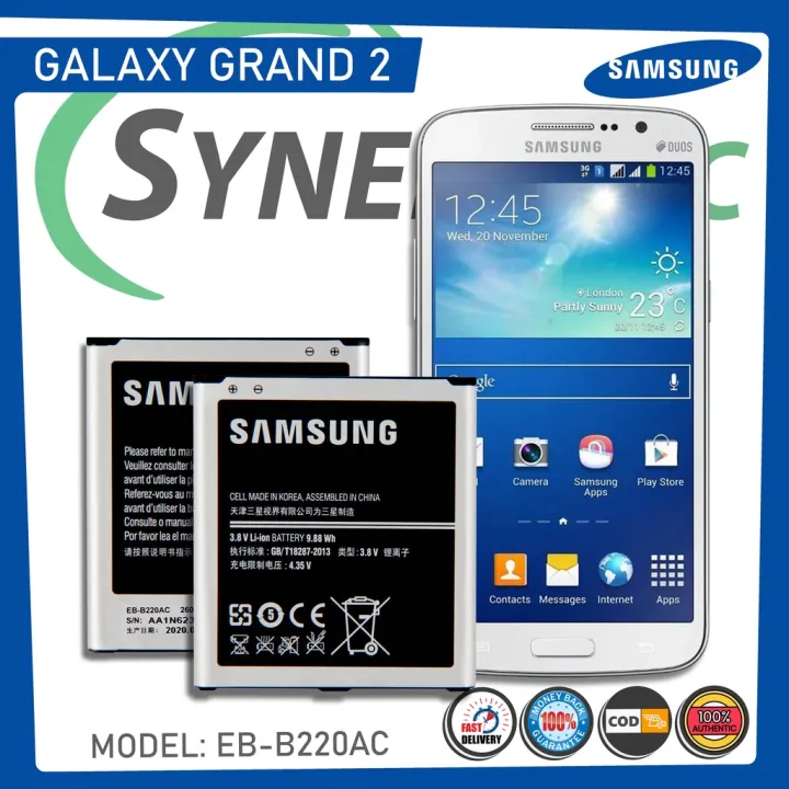 ORIGINAL Samsung Galaxy Grand 2 Original Battery Model: EB-B220AC ...