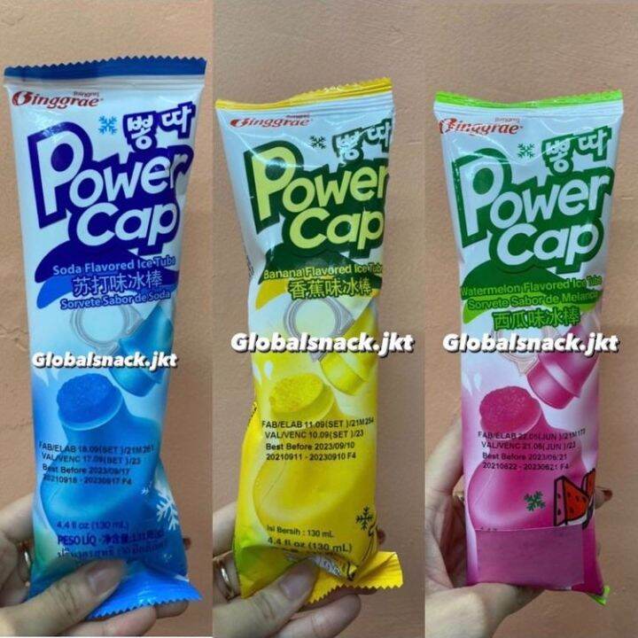 BINGGRAE POWER CAP RASA SODA / SEMANGKA / BANANA | Lazada Indonesia