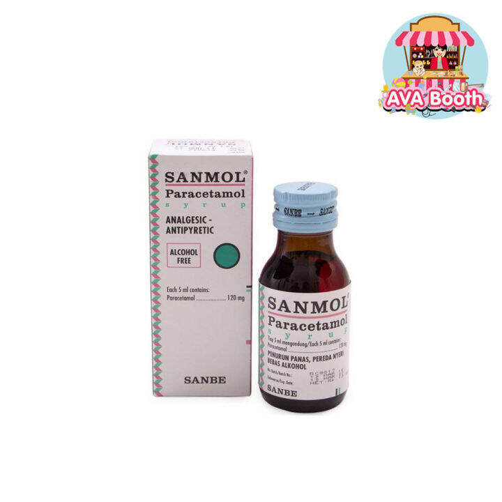SANMOL SIRUP 60ML - PENURUN DEMAM DAN PEREDA NYERI / SANMOL PARACETAMOL ...