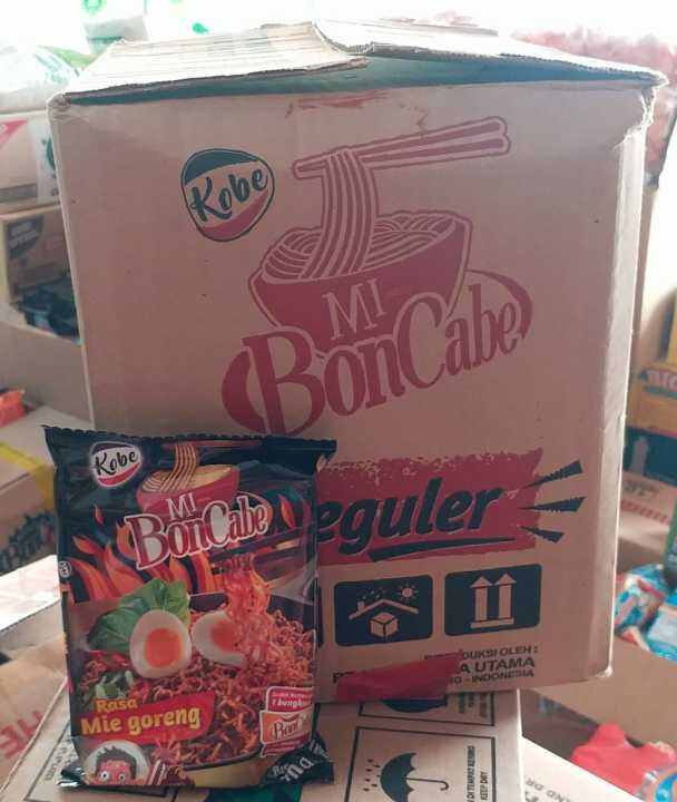 Mie Goreng Instant Boncabe Level 15 bon cabe murah (1 dus isi 40 pcs ...