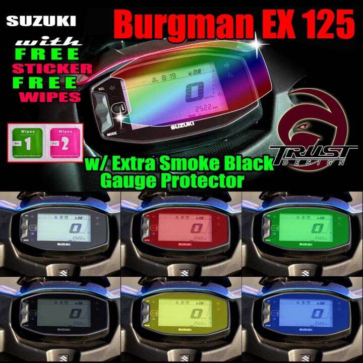 Burgman Ex V2 2023 BUY 1 GET 1 FREE Smoke Film Gauge Protector | Lazada PH