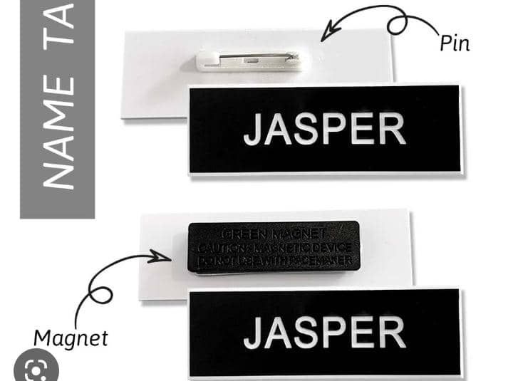 NAME TAG PIN / MAGNET(*tidak boleh COD*) | Lazada