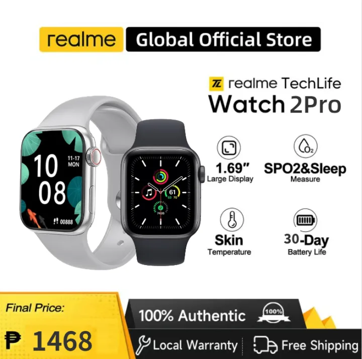 Realme Watch 2Pro Smart Watch 90 Sport Modes 30-day Battery Life SP02 ...