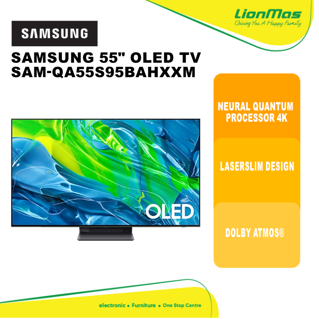 SAMSUNG 55" OLED TV SAM-QA55S95BAKXXM | Lazada