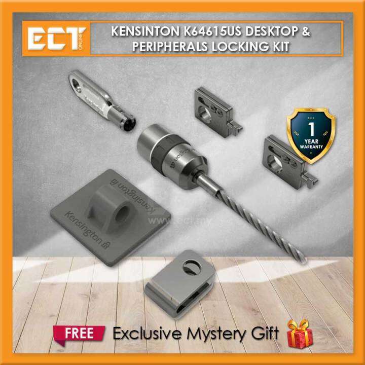 Kensington K64615US Desktop & Peripherals Locking Kit for Laptop and ...