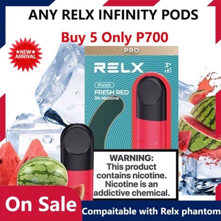durable RELX INFINITY pods 13 Flavors fruit juice pods device pods ...