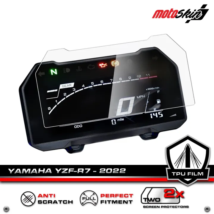 จัดส่งทันที ฟิล์มกันรอยหน้าปัด YAMAHA YZF-R7 2022 PRO TPU Dashboard ...