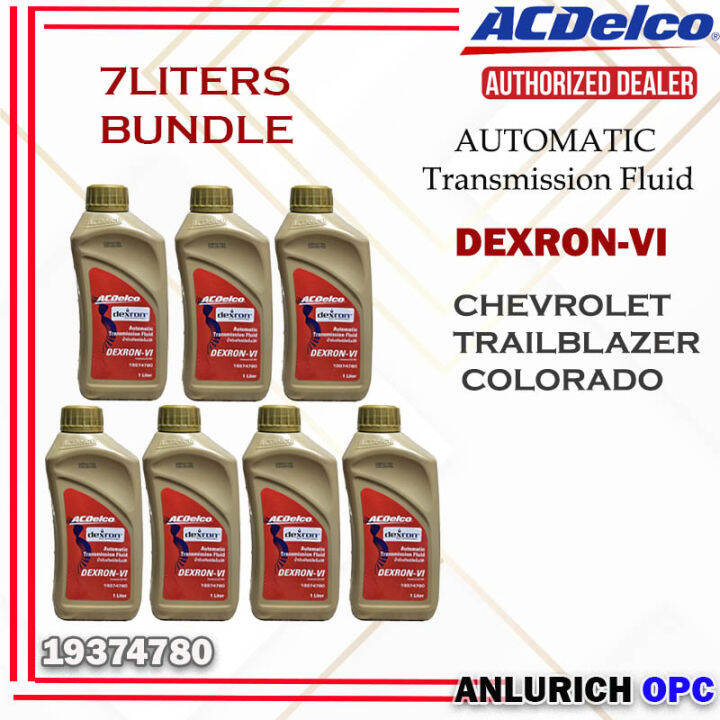 ACDELCO AUTOMATIC TRANSMISSION FLUID DEXRON-VI 7LITERS BUNDLE Chevrolet ...