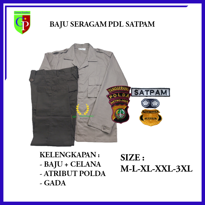 Terbaru!! Seragam PDL Security Satpam Model Terbaru / BAJU SERAGAM PDL ...