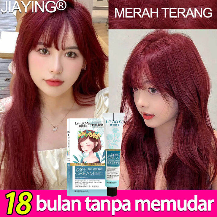 tidak pernah pudar JY cat rambut 100ml Tidak membahayakan rambut Tidak ...
