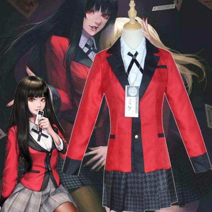 top Cosplay Costumes Kakegurui Yumeko Jabami Yomotsuki Runa Japanese ...