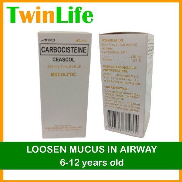 Carbocisteine Syrup for Kids 250mg/5mL 60mL | Lazada PH