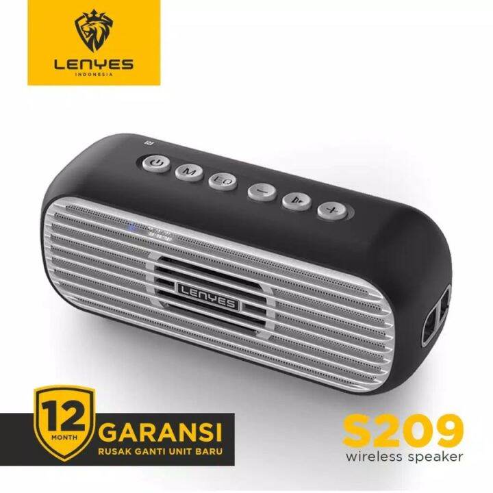 S209 SPEAKER LENYES S209 ORIGINAL IPX7 TWS & NFC EXTRABASS WIRELESS - GOLD | Lazada Indonesia