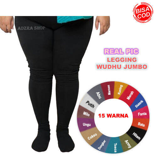 Celana Lejing Leging Legging Wudhu Wanita Dewasa Jumbo | Lazada Indonesia