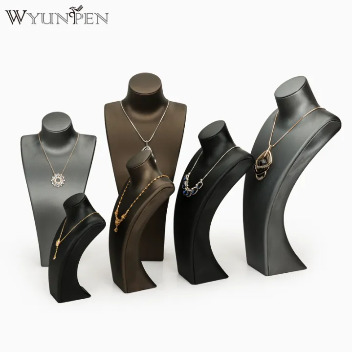 Prop necklace rack portrait neck jewelry display rack gold counter ...