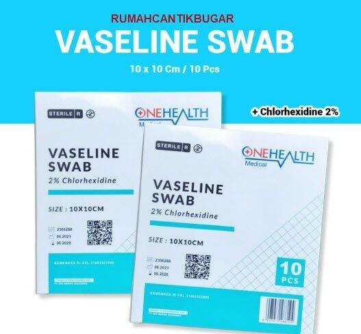 Vaseline Swab OneHealth 10x10cm With 2% Chlorhexidine | Lazada Indonesia