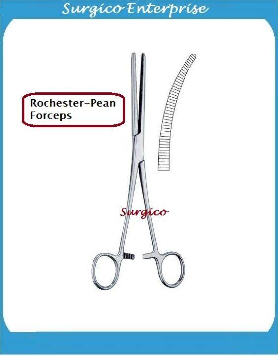 Rochester-Pean Hemostatic Straight Forceps 16cm | Lazada