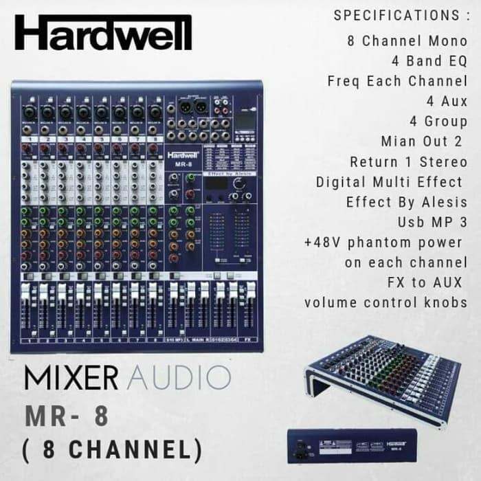 Mixer Hardwell MR 8 Original 8 Channel | Lazada Indonesia