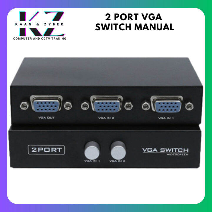 2 PORT VGA SWITCH MANUAL | Lazada PH