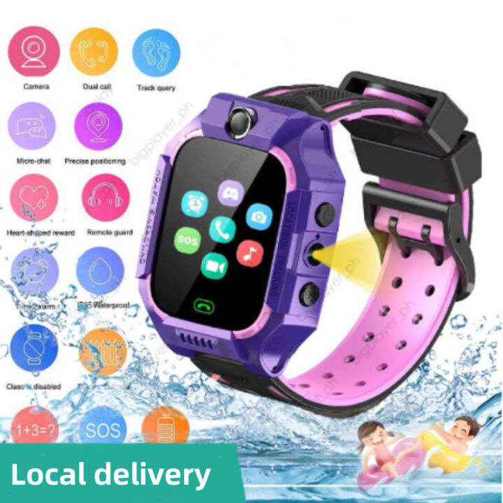 Children's Smart Watch Touchable Control Screen SOS GPS Anti-loss Child ...