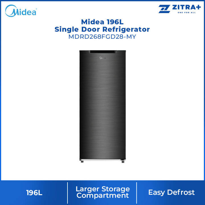 Midea 196L Single Door Refrigerator MDRD268FGD28-MY | Larger Storage ...