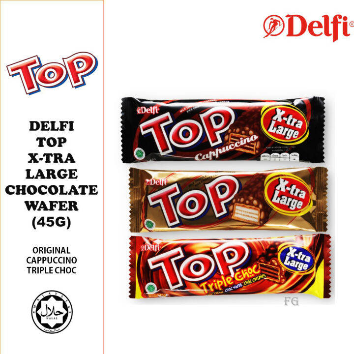 Delfi Top Extra Large Chocolate Wafer 45g | Lazada