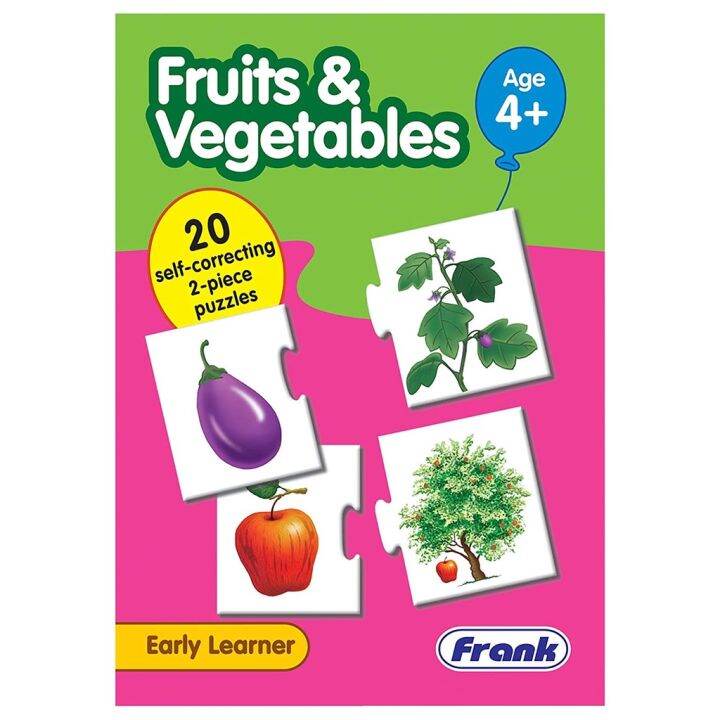 Frank Fruits & Vegetables Puzzle – 40 Pieces, 20 Self-Correcting 2 ...