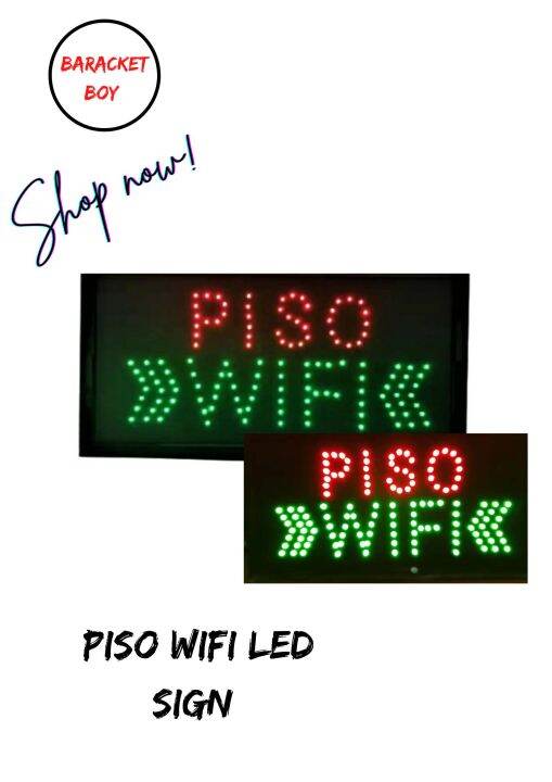 PISO WIFI led sign | Lazada PH