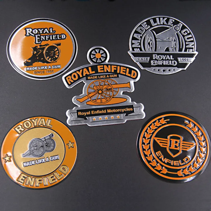 Royal Enfield Motorbike Emblem Badge aluminum standard high quality ...