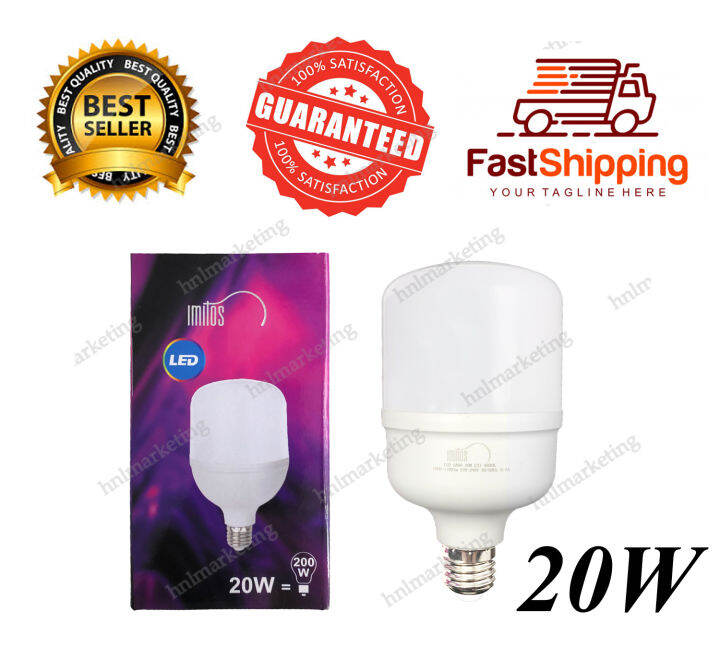 IMITOS 20W HEAVY DUTY LED BULB E27 DAYLIGHT | Lazada