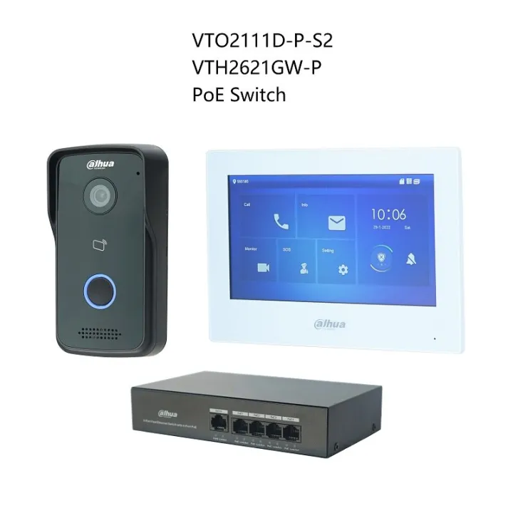 Dahua KTP03 Multi-Language IP Video Intercom KIT, Support RFID Card ...