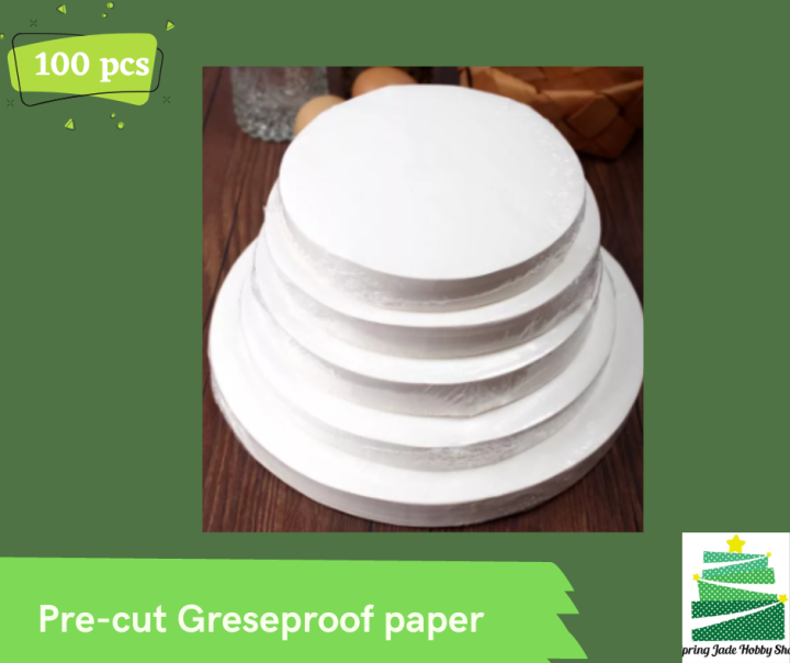 Spring Jade: Pre-cut Greaseproof Paper|Pre-cut Baking Paper 100 sheets ...