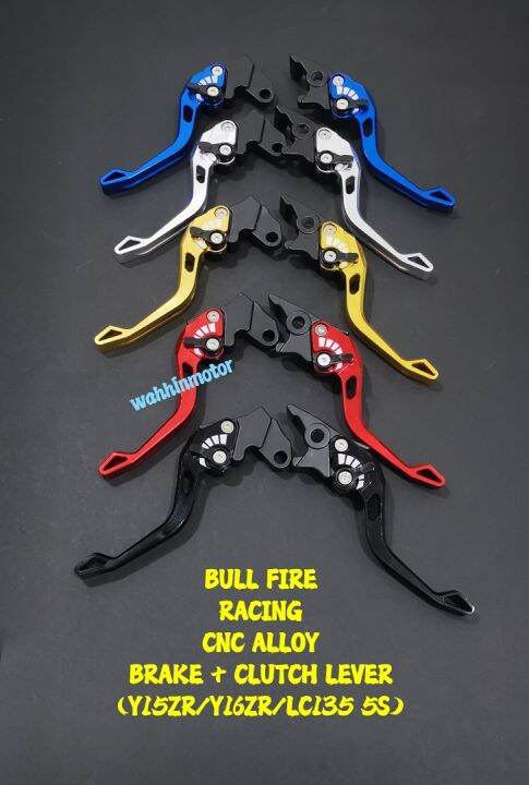 [ BULL FIRE ] LC135 5S Y15ZR Y16ZR LC150 CNC ALLOY ALOI BRAKE LEVER + CLUTCH LEVER SET APIDO RCB ...