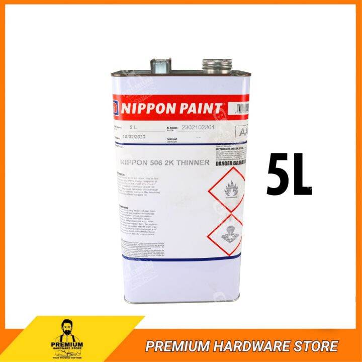 NIPPON PAINT 506 2K Thinner 5 Liter / Nippon Epoxy Thinner | Lazada
