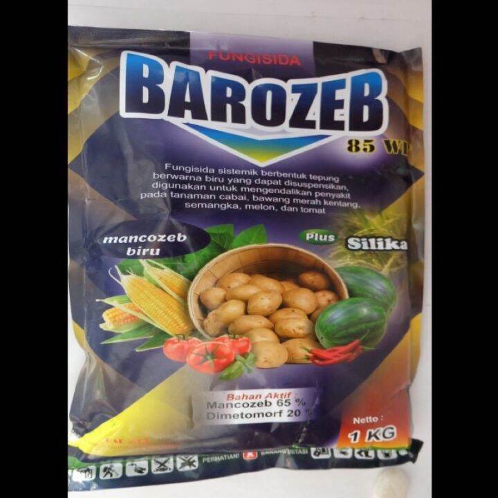 Fungisida Barozeb 85WP Mancozeb biru plus silika 1kg | Lazada Indonesia