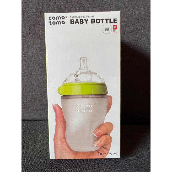 Comotomo Baby Bottle 250ml 8oz Green Medium Flow Original | Lazada PH