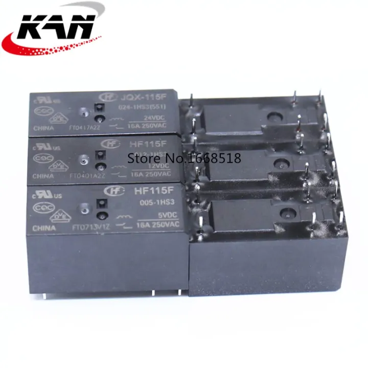 2022.new.. 10PCS/lot Relay HF JQX 115F 005 012 024 1HS3 (551) 6PIN 16A 250VAC Relay | Lazada PH