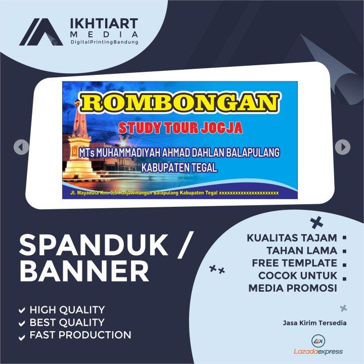 Spanduk Banner Backdrop Study Tour 120X60 | Lazada Indonesia