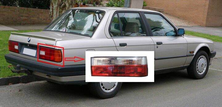 BMW Tail Lamp Crystal Clear/Red For E30 | Lazada